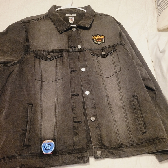 Junk Food Clothing | Jackets & Coats | Def Leppard Black Denim Band ...